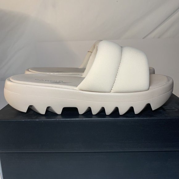 Reebok | Shoes | Nwt Cardi B Slides Platform Slides Sandals Slip Ons ...